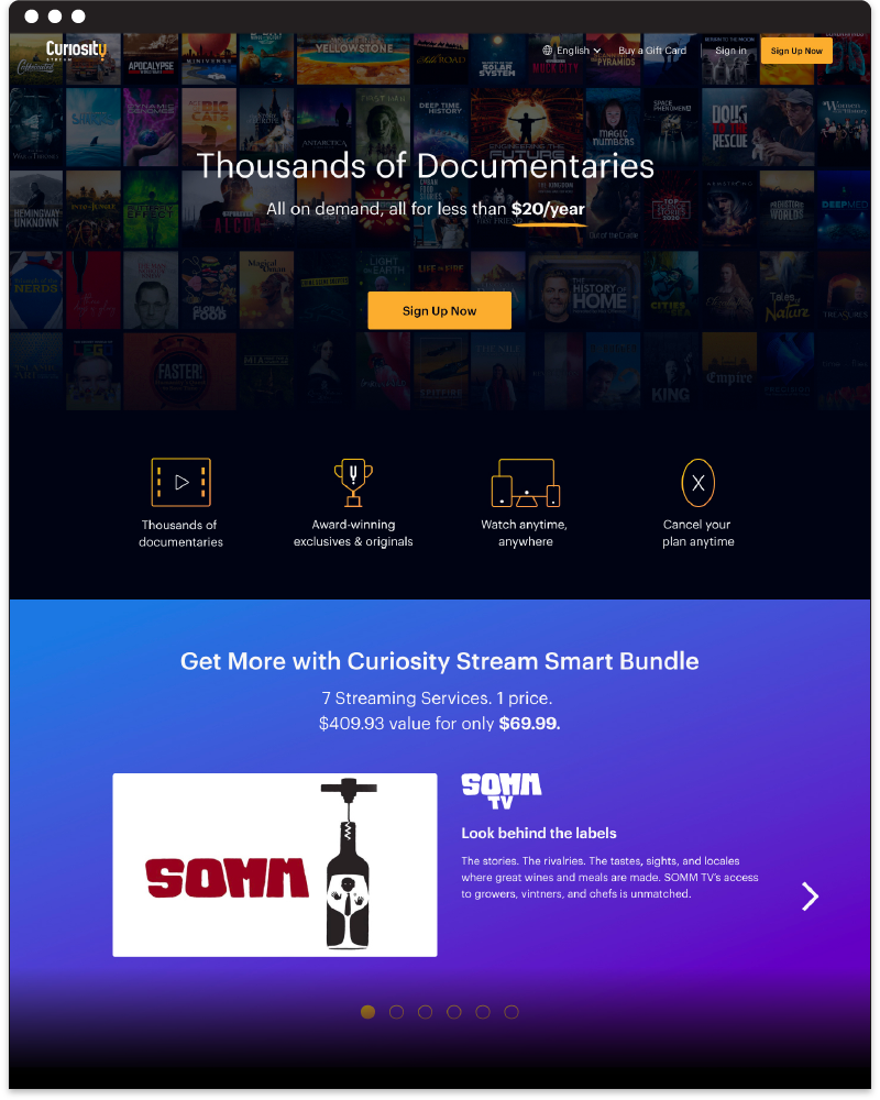 How Curiosity Stream Used AI to “Evolv” its Experimentation Program, Increasing Subscribers and LTV